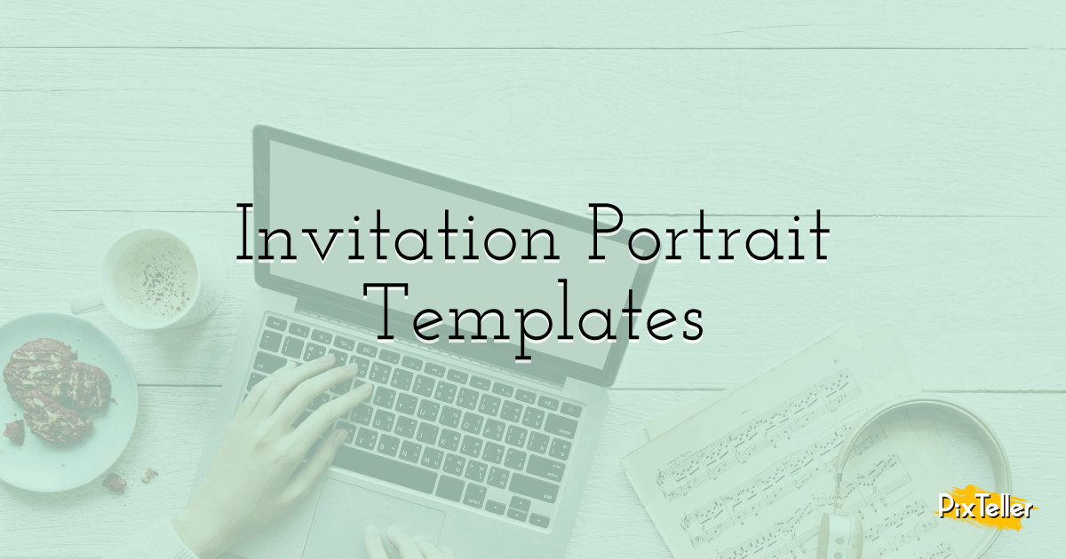 Free Invitation Portrait Templates - PixTeller