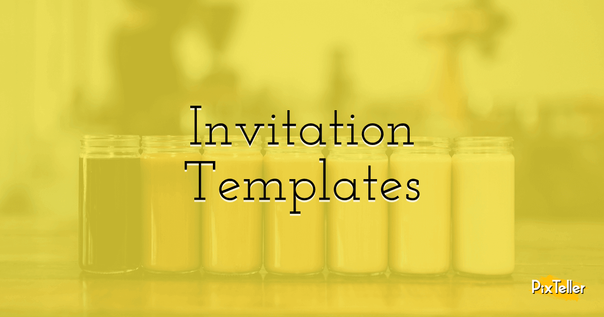 Customizable Invitation Templates - PixTeller